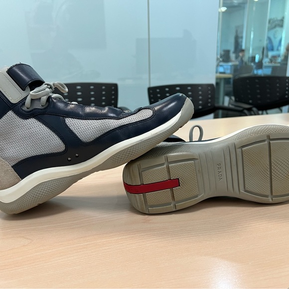 Prada | Shoes | Prada Americas Cup Hightop Sneakers | Poshmark
